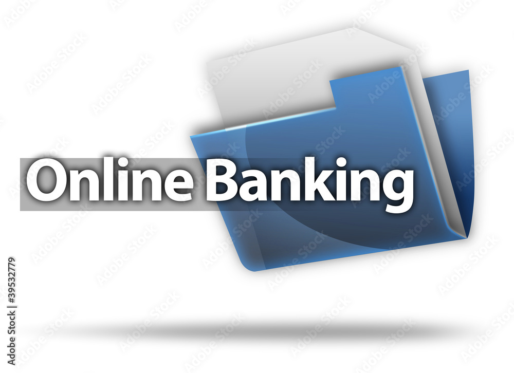 3D Style Folder Icon "Online Banking" Stock Illustration | Adobe Stock
