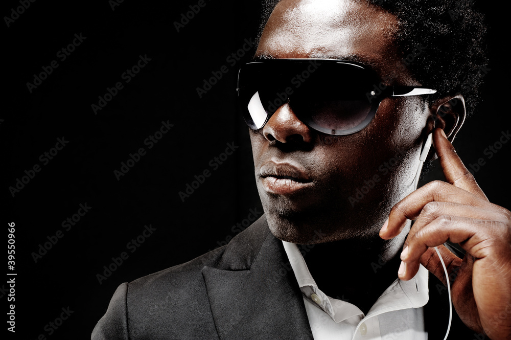 bodyguard black man Stock Photo | Adobe Stock