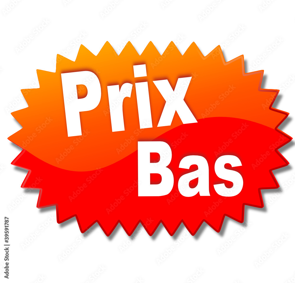 Vecteur Stock prix bas sur vignette rouge | Adobe Stock