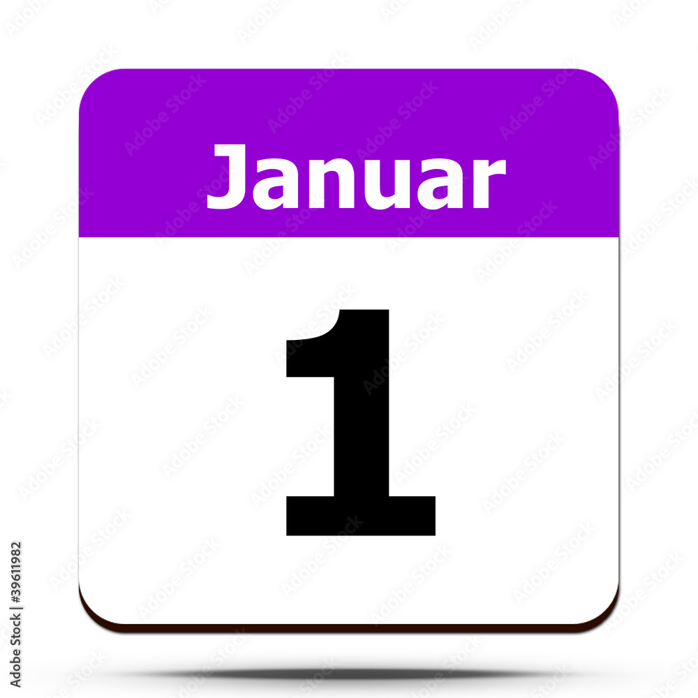 Kalender - Januar 1 Stock-Illustration | Adobe Stock
