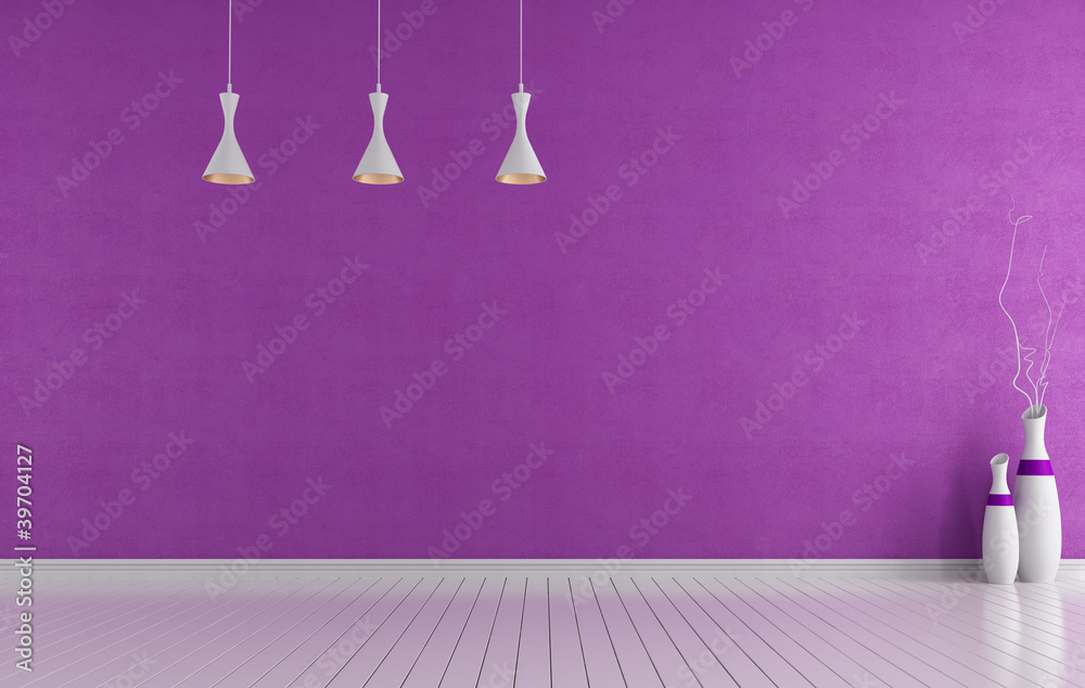 empty purple room Stock Illustration | Adobe Stock