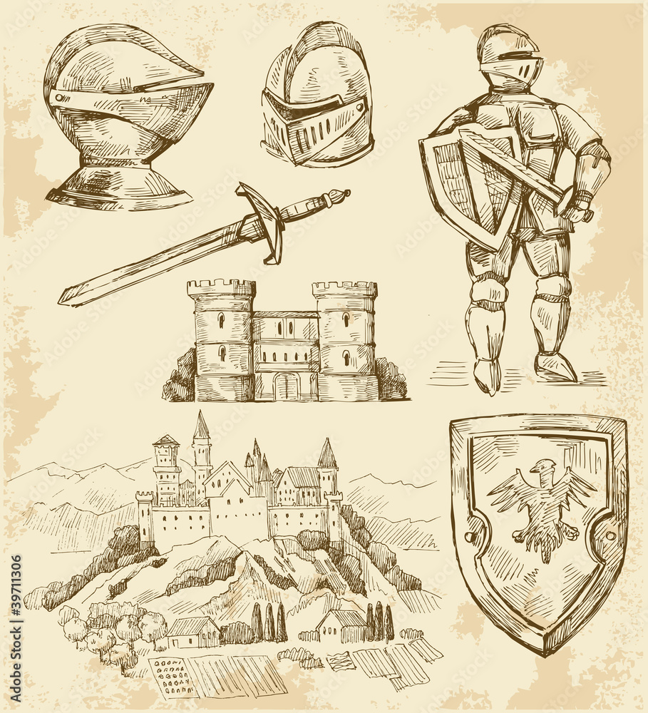 medieval collection Stock Vector | Adobe Stock