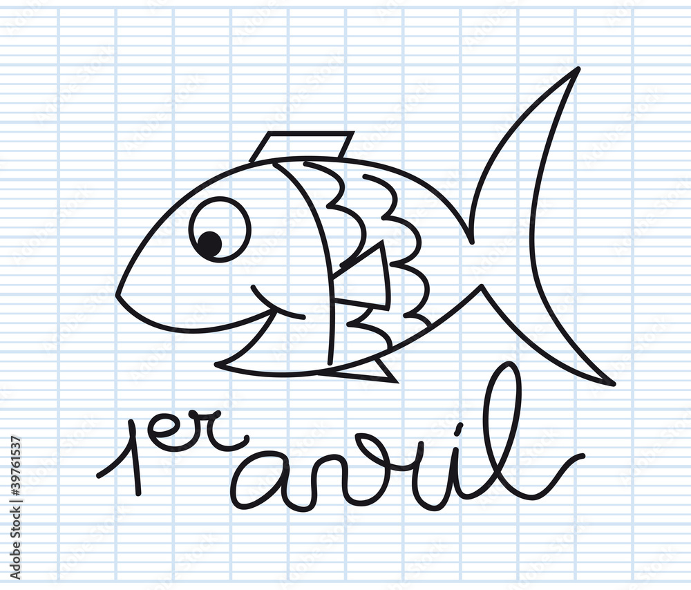 Dessin 1er avril Stock Vector | Adobe Stock