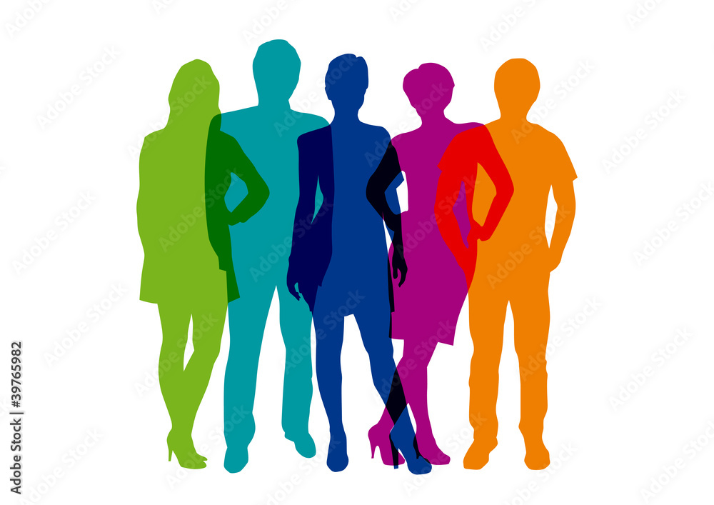 Rainbow Teamwork Background # Vector Stock Vector | Adobe Stock