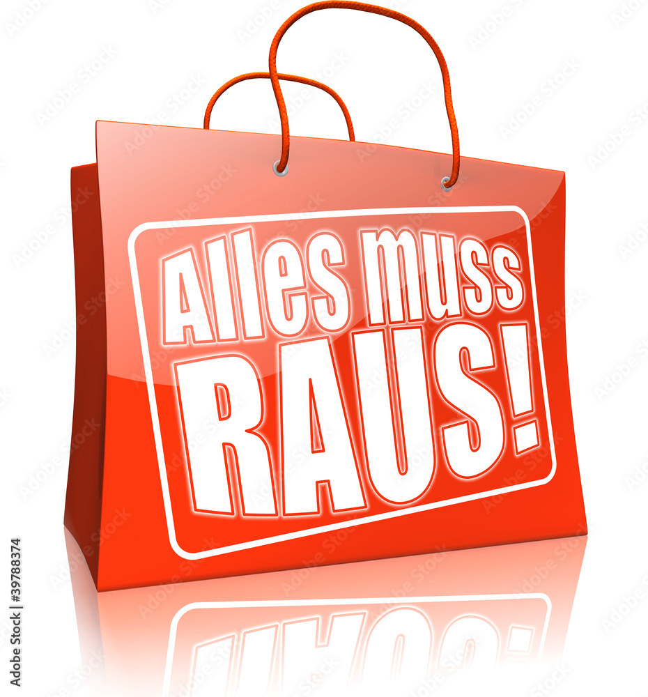 Alles muss RAUS! Stock-Illustration | Adobe Stock