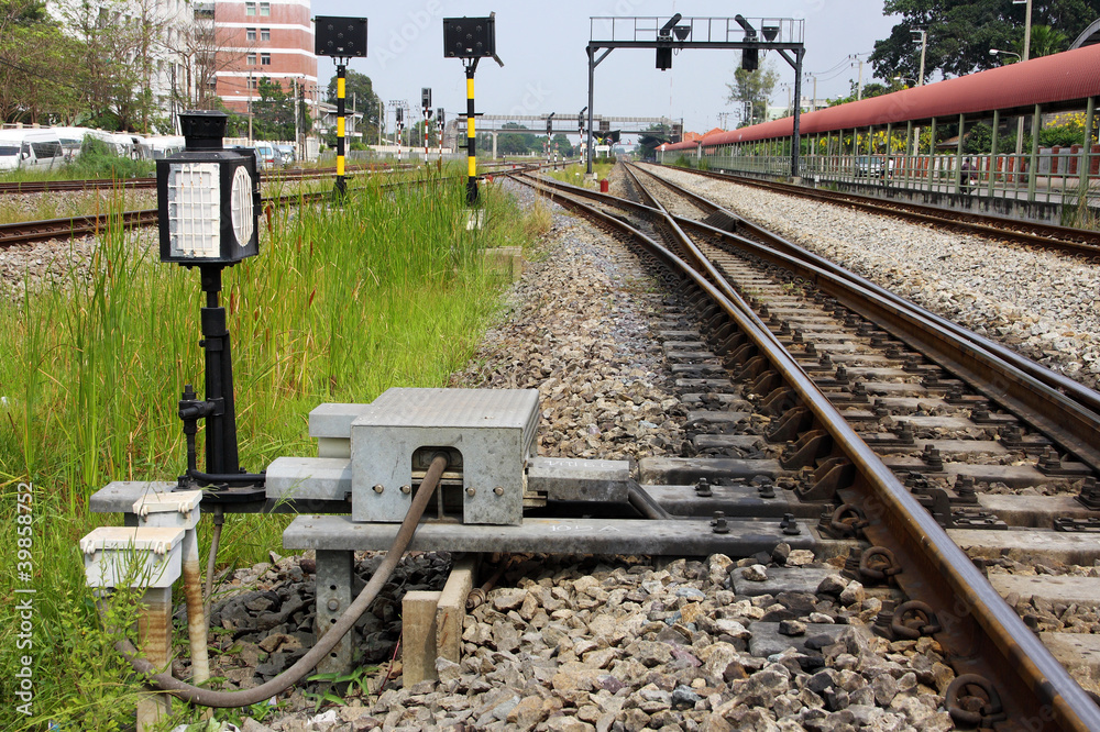 control and signaling for railway on railway junction, Thailand Stock ...