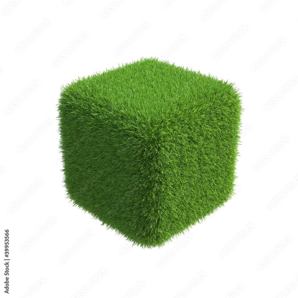 grass cube for use in design Stock Illustration | Adobe Stock