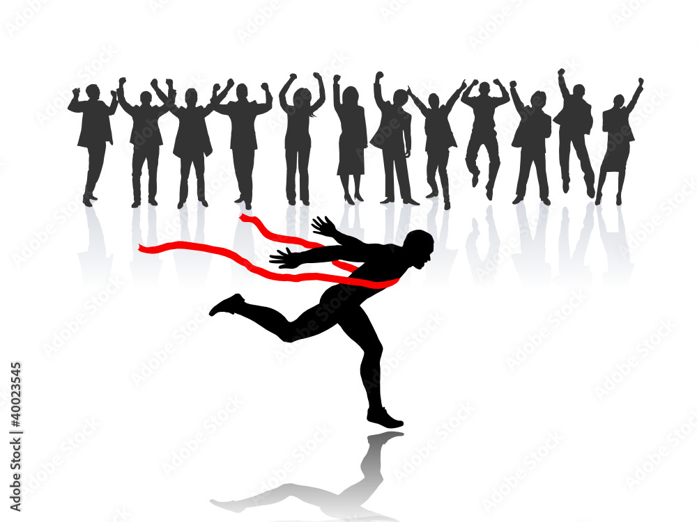 Sprinter silhouette .vector file Stock Vector | Adobe Stock