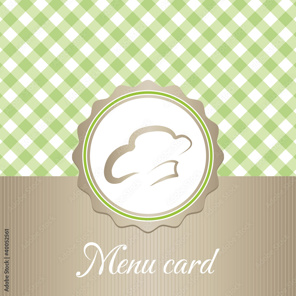 cute restaurant menu card Stock Vector | Adobe Stock