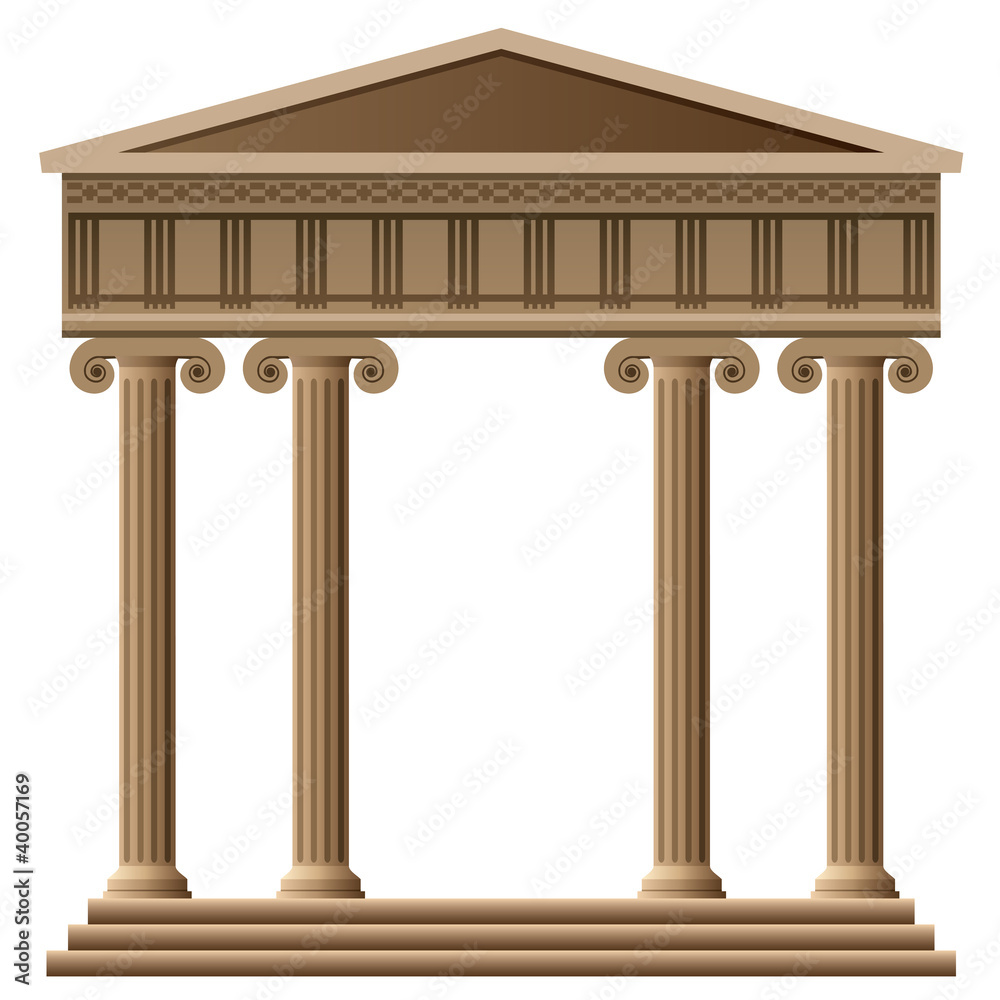 vector ancient greek architecture Stock Vector | Adobe Stock