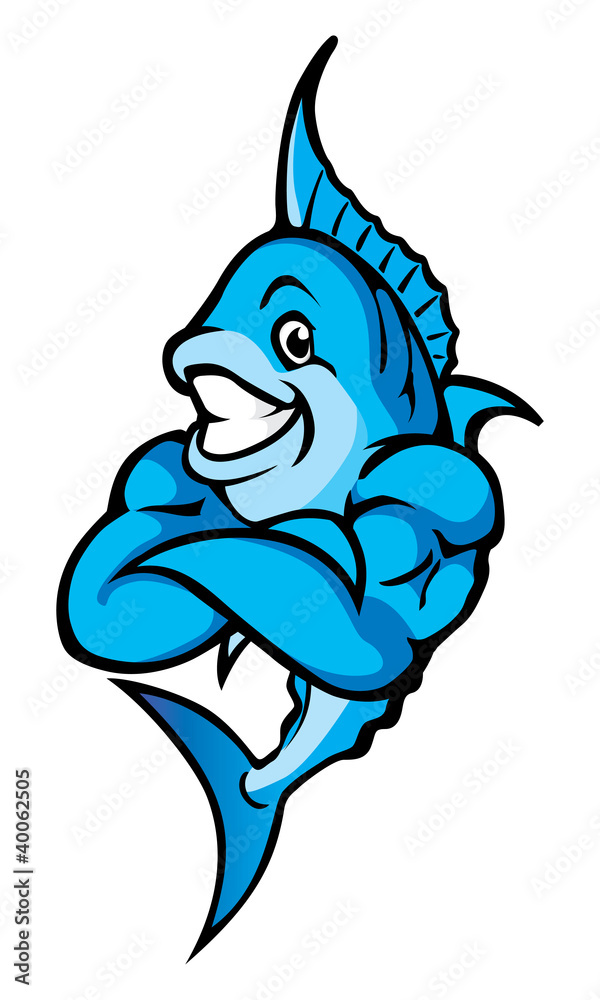 Tuna Character Stock Vector | Adobe Stock