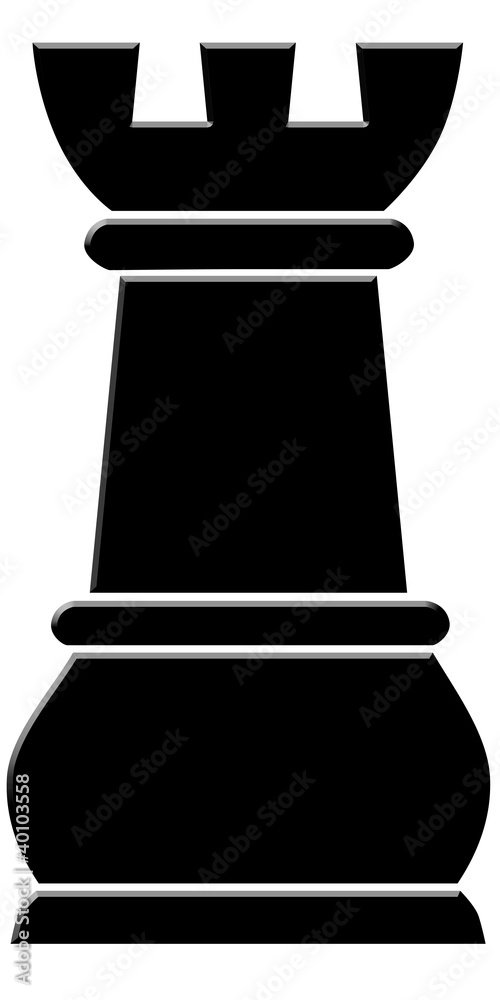 Schachfigur - Turm Stock-Illustration | Adobe Stock