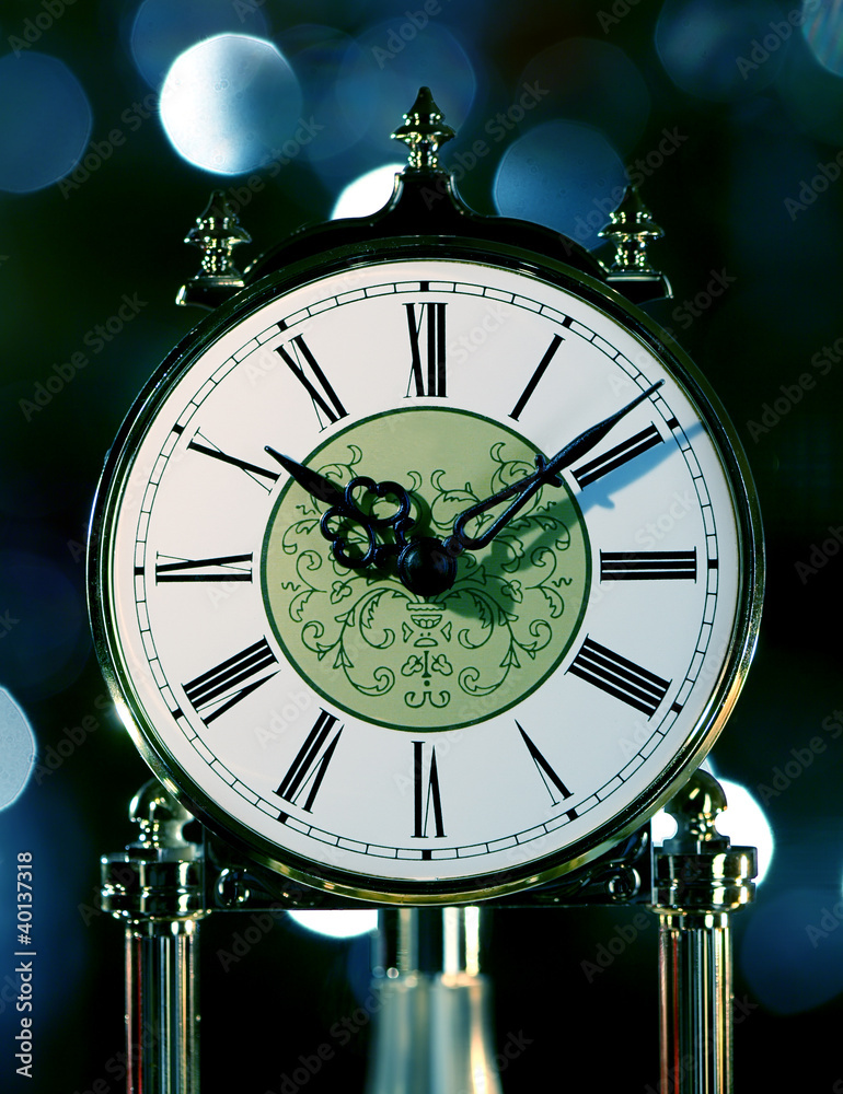 Old antique clock against abstract background Stock Photo | Adobe Stock