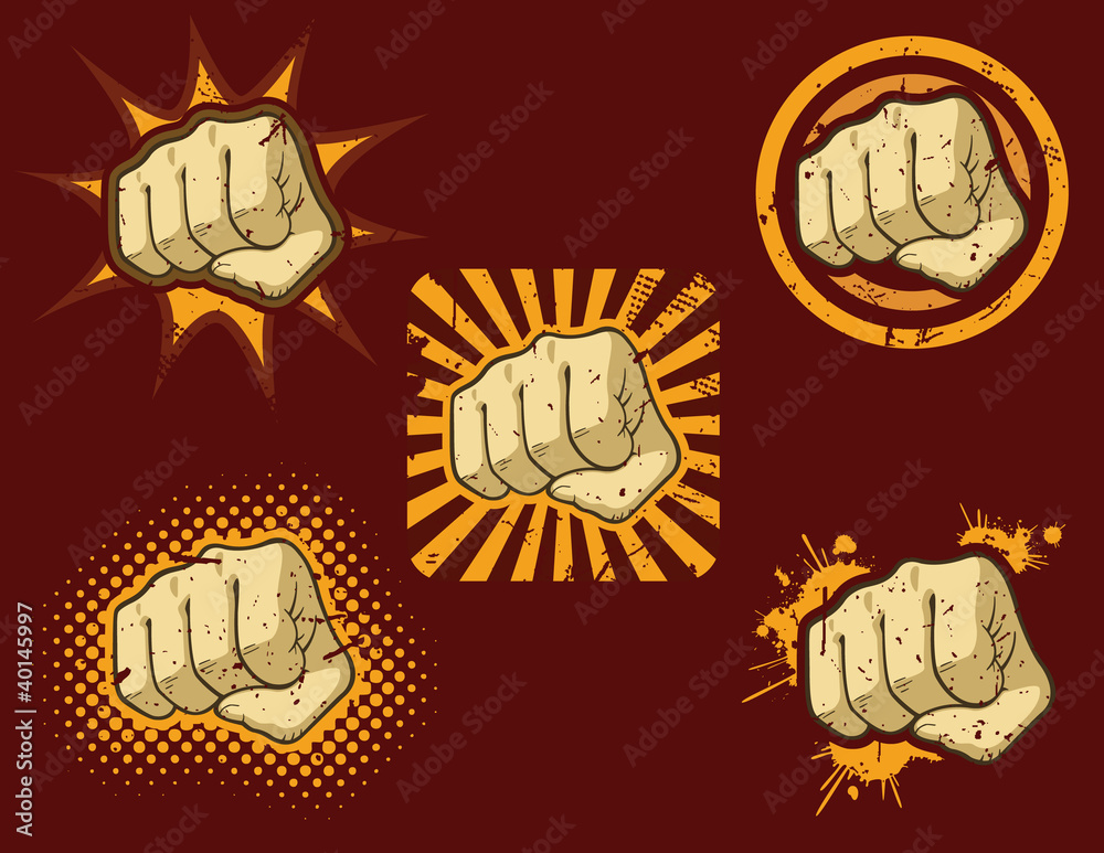 Fist Icon Stock Vector | Adobe Stock