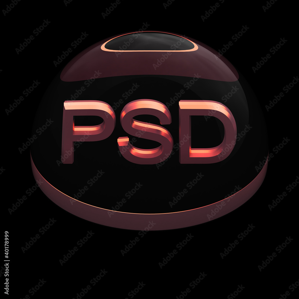3D Style file format icon - PSD Stock Illustration | Adobe Stock