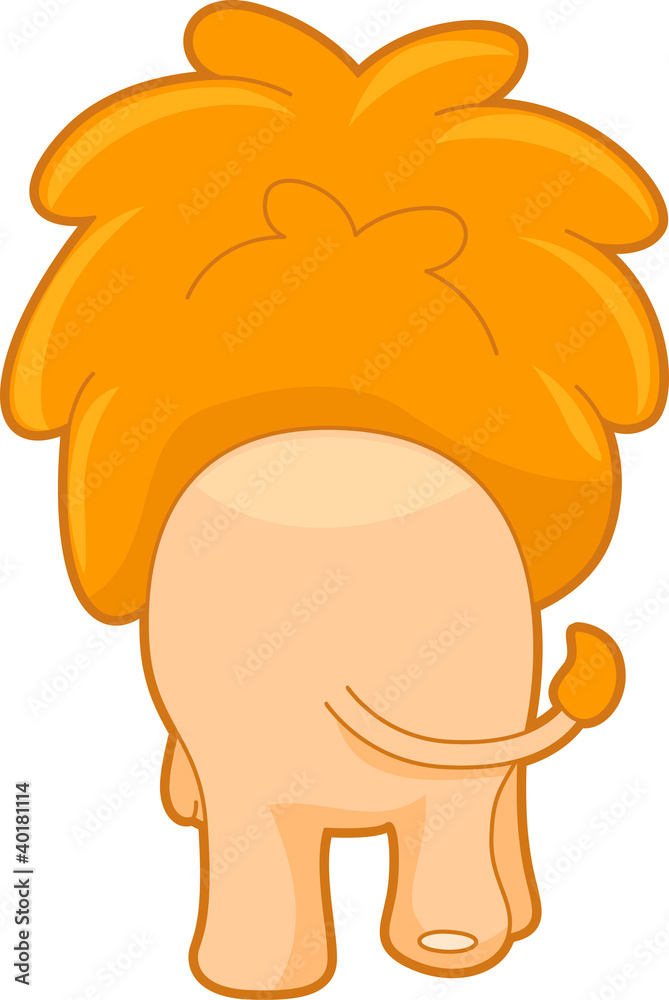 Lion Back Stock Vector | Adobe Stock
