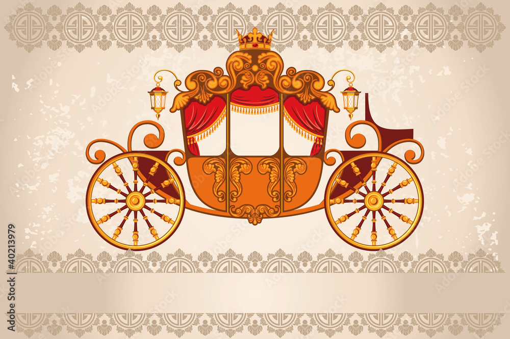 Royal carriage Stock Vector | Adobe Stock