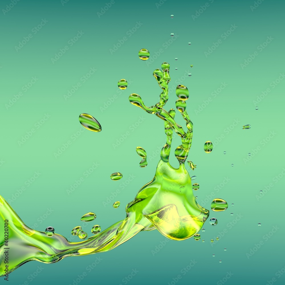 Splash mint Stock Illustration | Adobe Stock