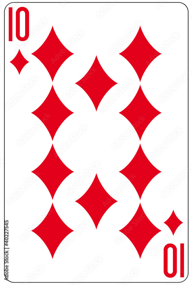 Karo 10 Stock-Illustration | Adobe Stock