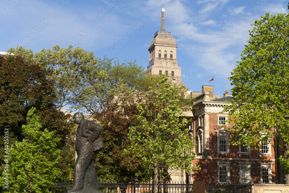 Winston Churchill Statue in Toronto Canada Stock Photo | Adobe Stock