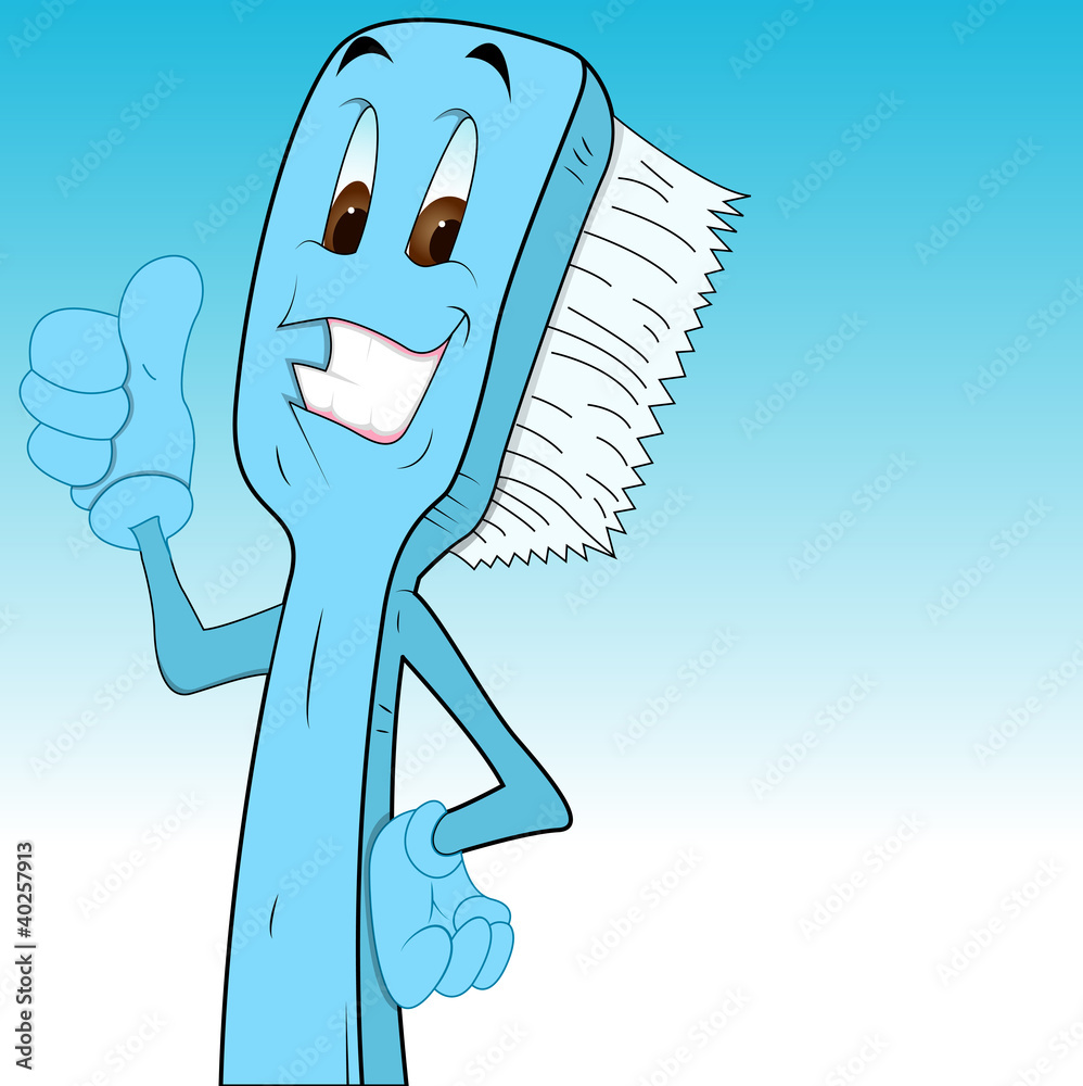 Cartoon Toothbrush Clip Art Stock Vector | Adobe Stock