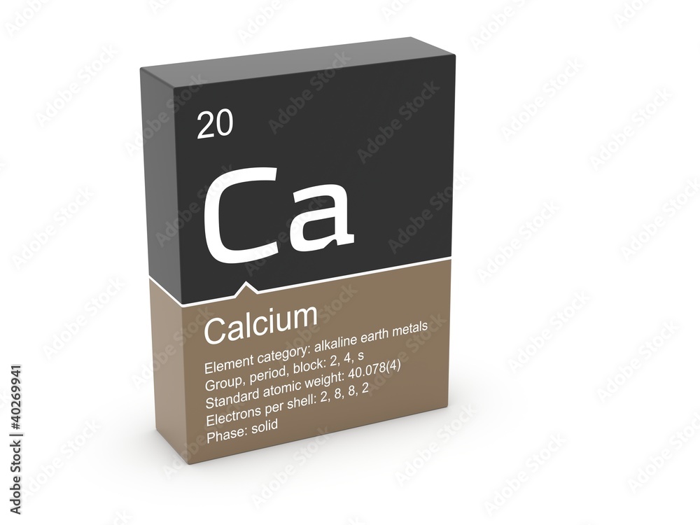 Calcium from Mendeleev's periodic table Stock Illustration | Adobe Stock