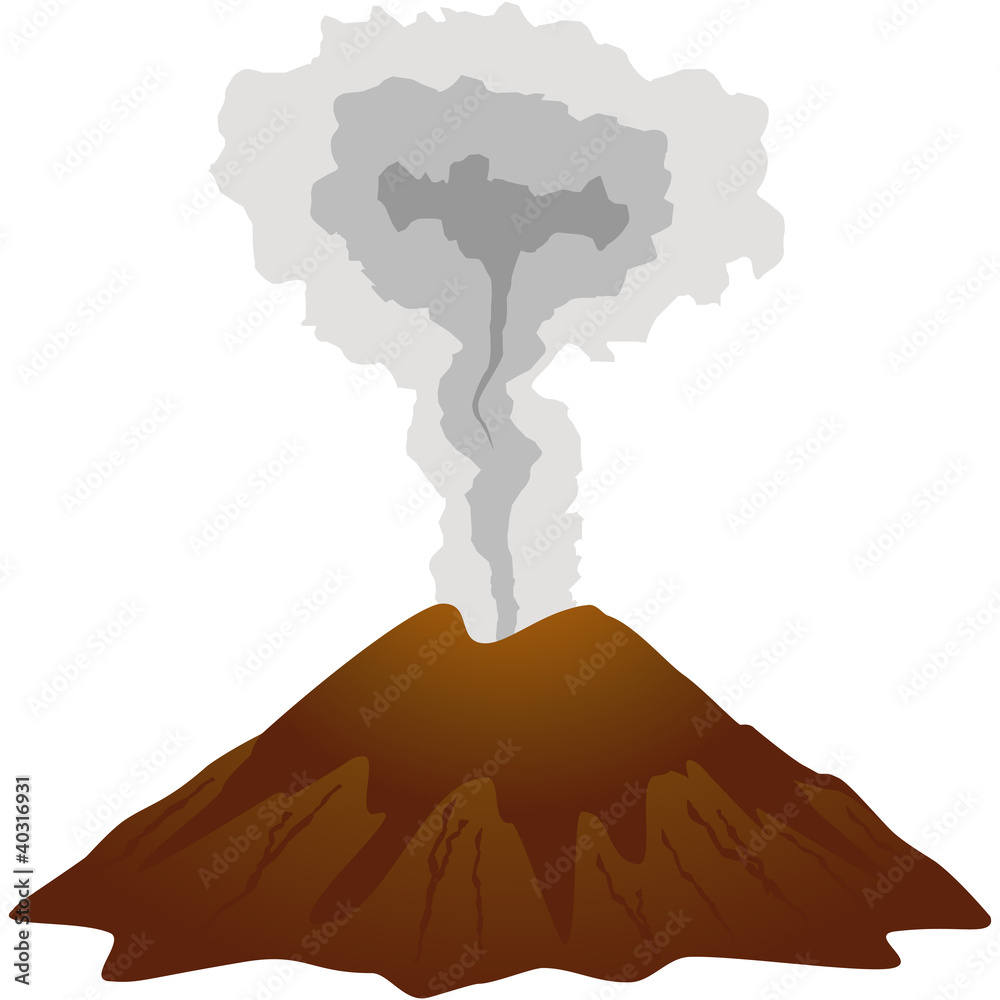 Vector Dormant Volcanoes