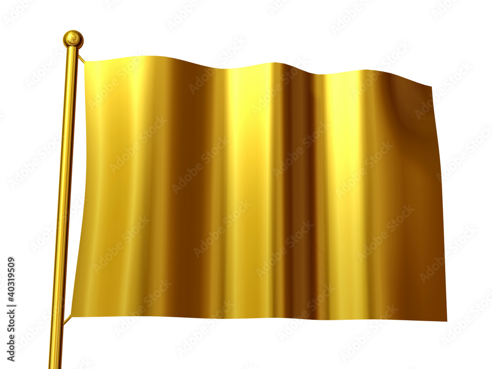 golden flag, goldene flagge Stock Illustration | Adobe Stock