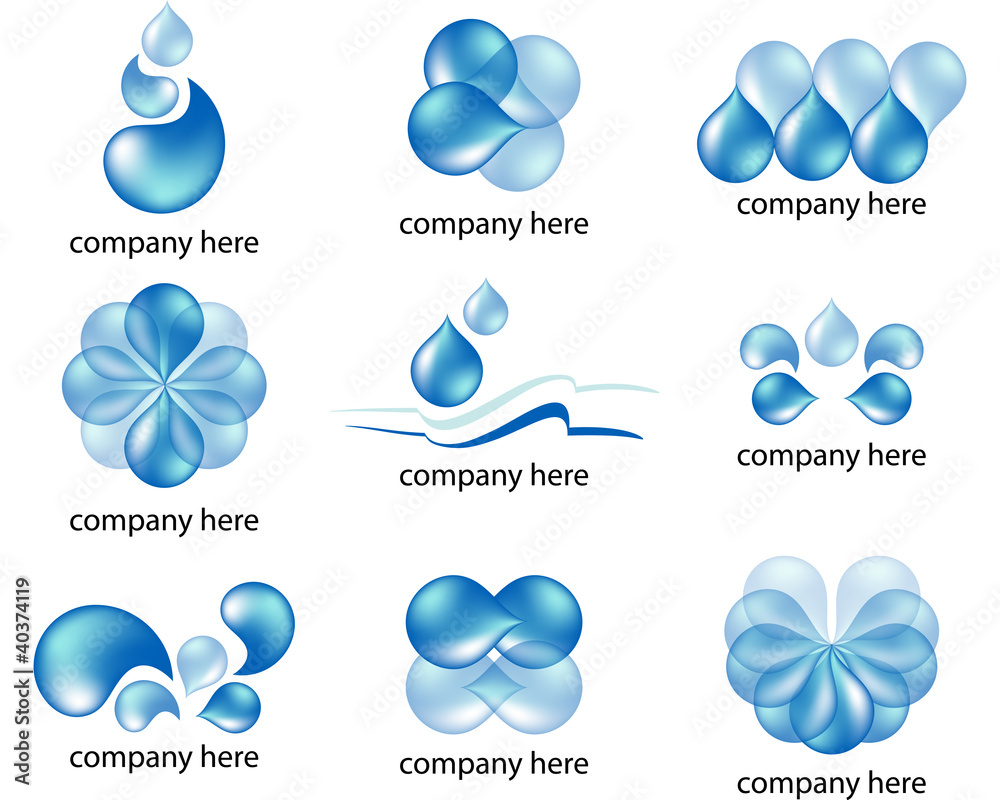 Acqua - logo Stock Vector | Adobe Stock