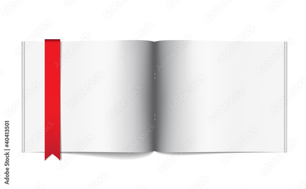 Magazine blank page template for design layout Stock Vector | Adobe Stock