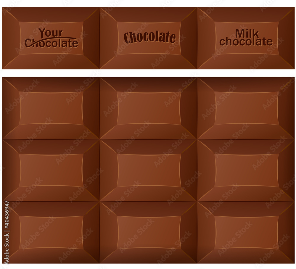Chocolate bar. Vector illustration Stock Vector | Adobe Stock