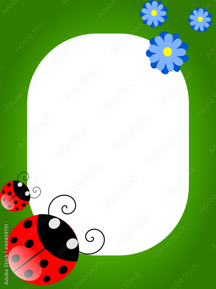 Spring frame Stock Vector | Adobe Stock