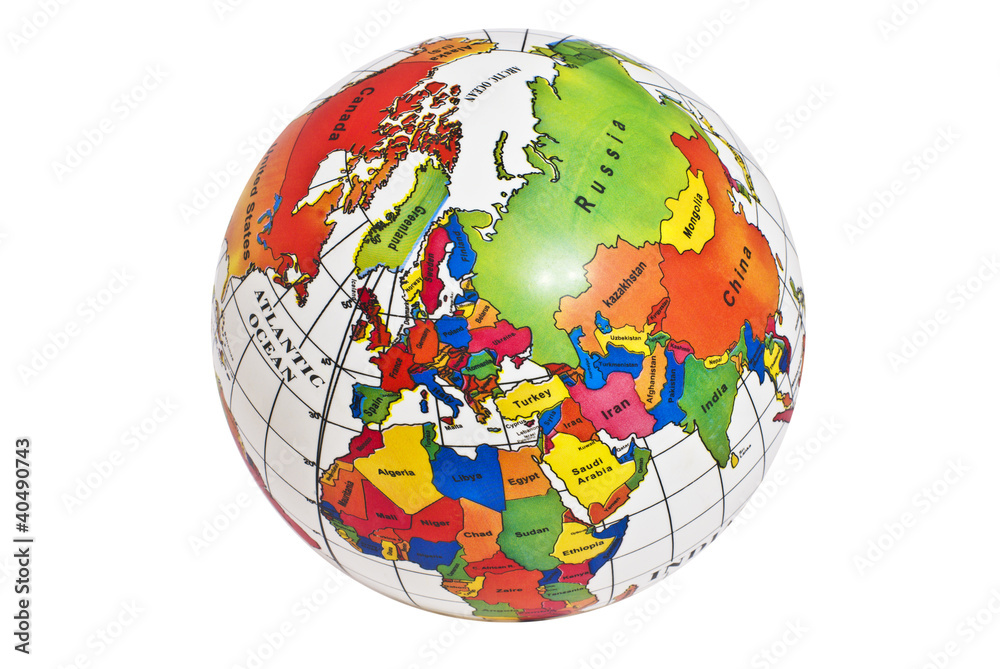 map of the northern hemisphere Stock Photo | Adobe Stock