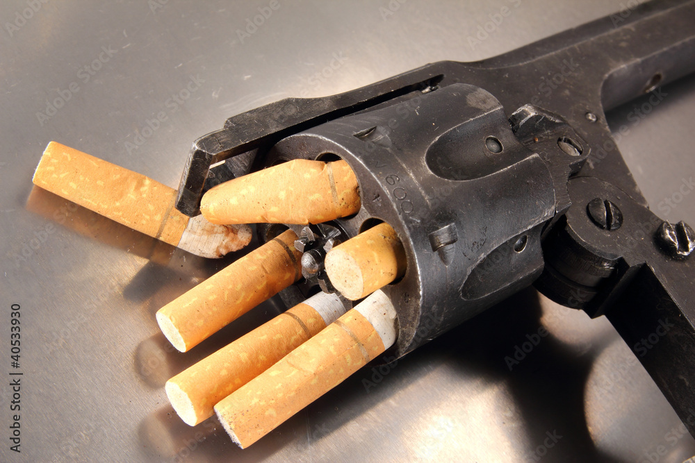 Rauchen gefährdet Ihre Gesundheit Stock-Foto | Adobe Stock