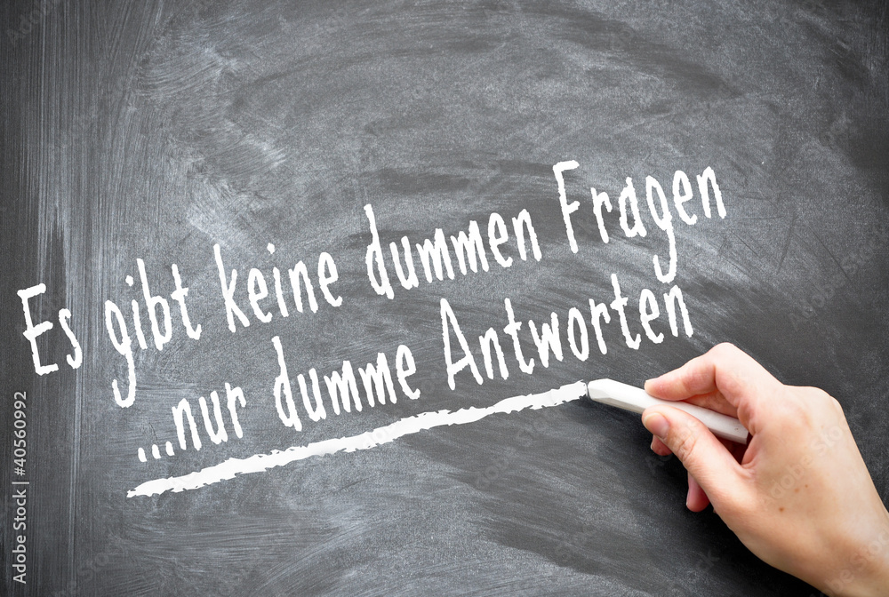 Dumme Fragen Stock-Foto | Adobe Stock