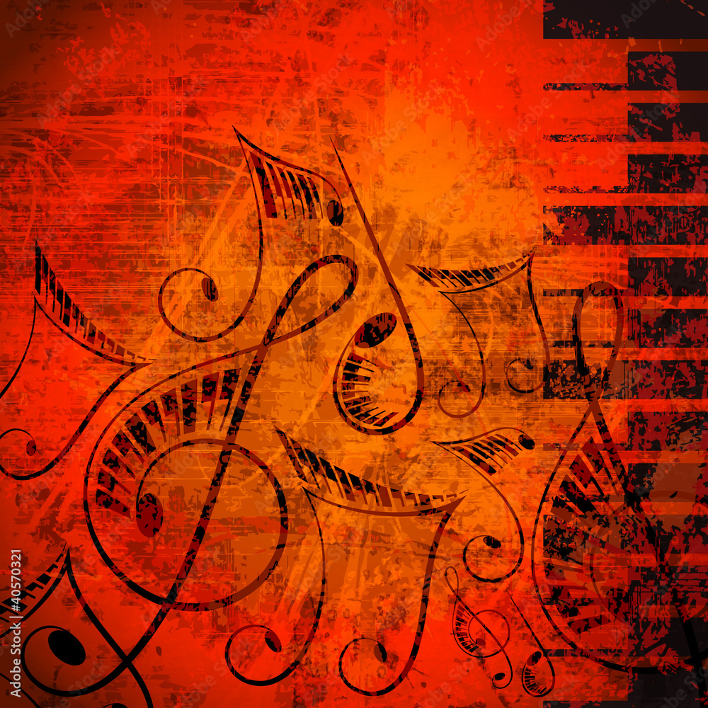 Musical Background Stock Vector | Adobe Stock