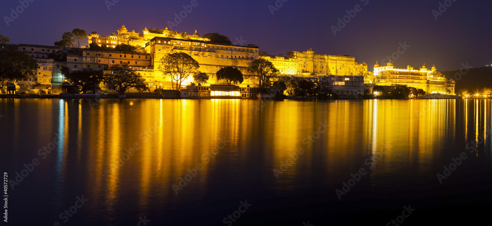 City Palace Udaipur Night