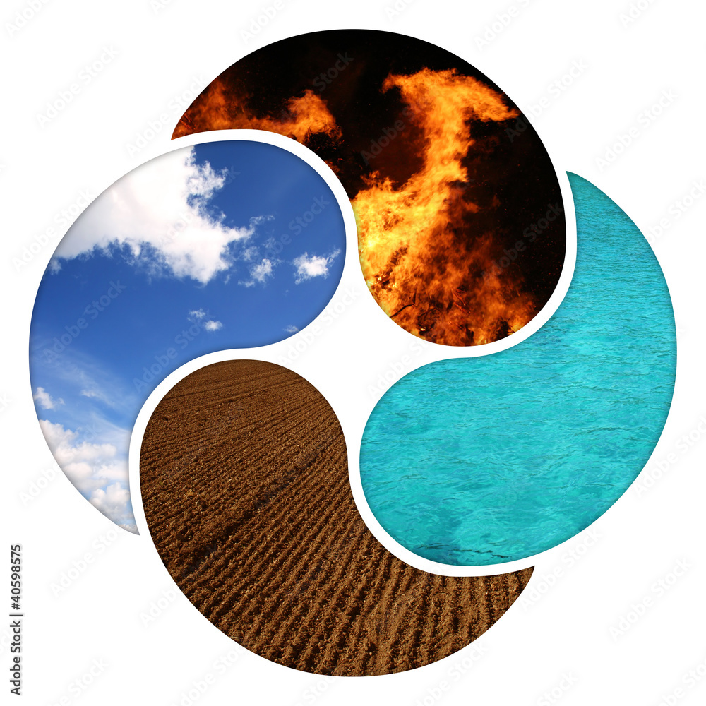 Vier Elemente - Feuer, Wasser, Erde, Luft Stock Illustration | Adobe Stock Vier Elemente - Feuer, Wasser, Erde, Luft Stock Illustration | Adobe Stock