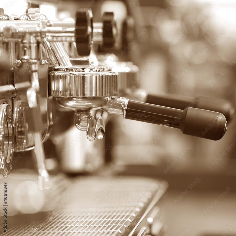 Espresso coffee machine Stock Photo | Adobe Stock