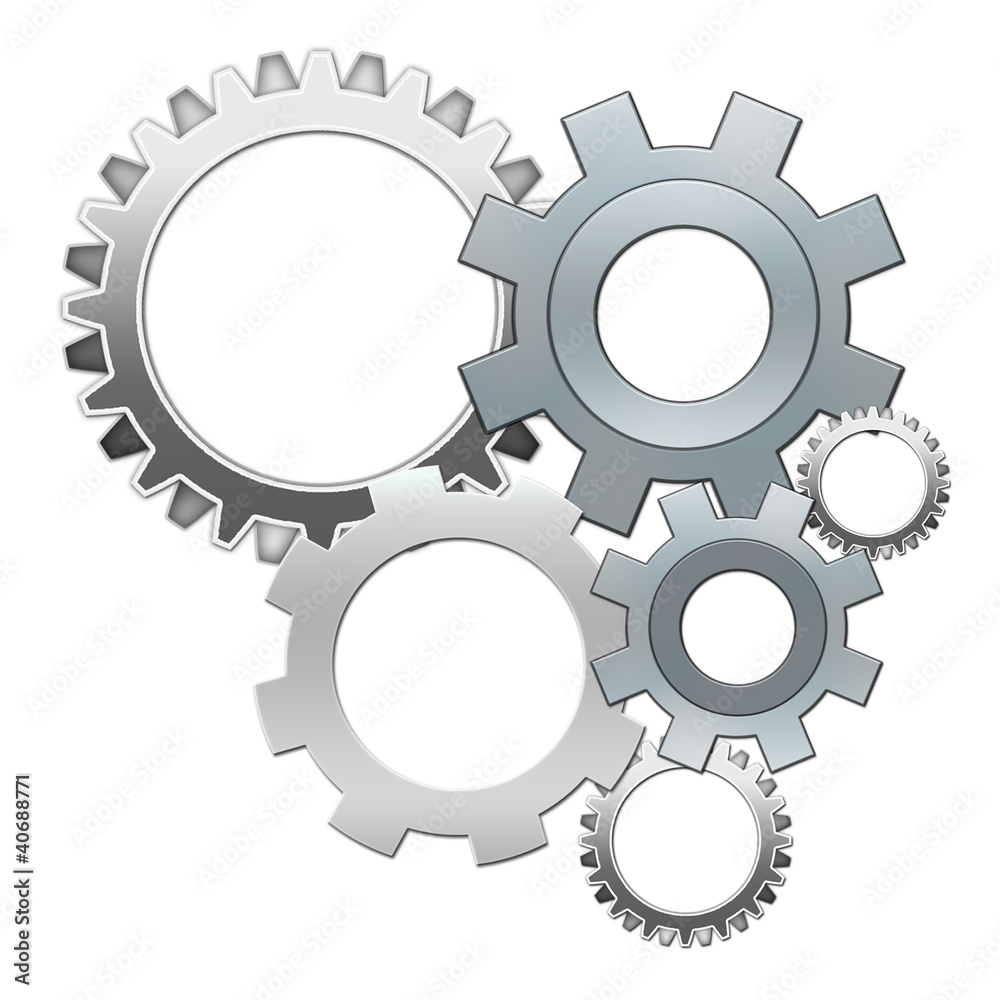 Zahnräder Stock-Illustration | Adobe Stock