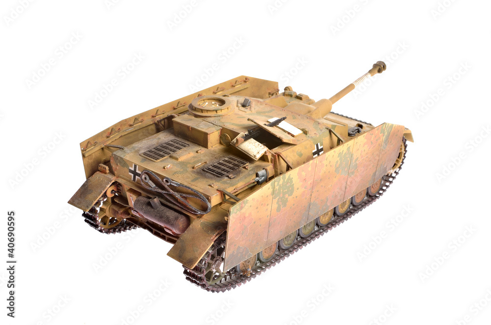 scale model of a german tank destroyer from WWII Stock Photo | Adobe Stock