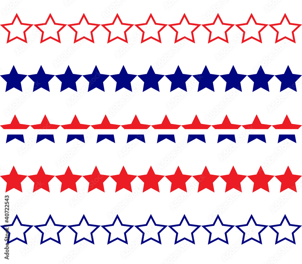 Star Borders Stock Vector | Adobe Stock