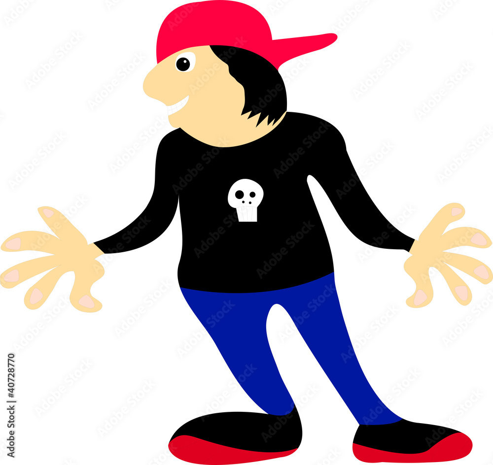 Cartoon gangster - vector Stock Vector | Adobe Stock