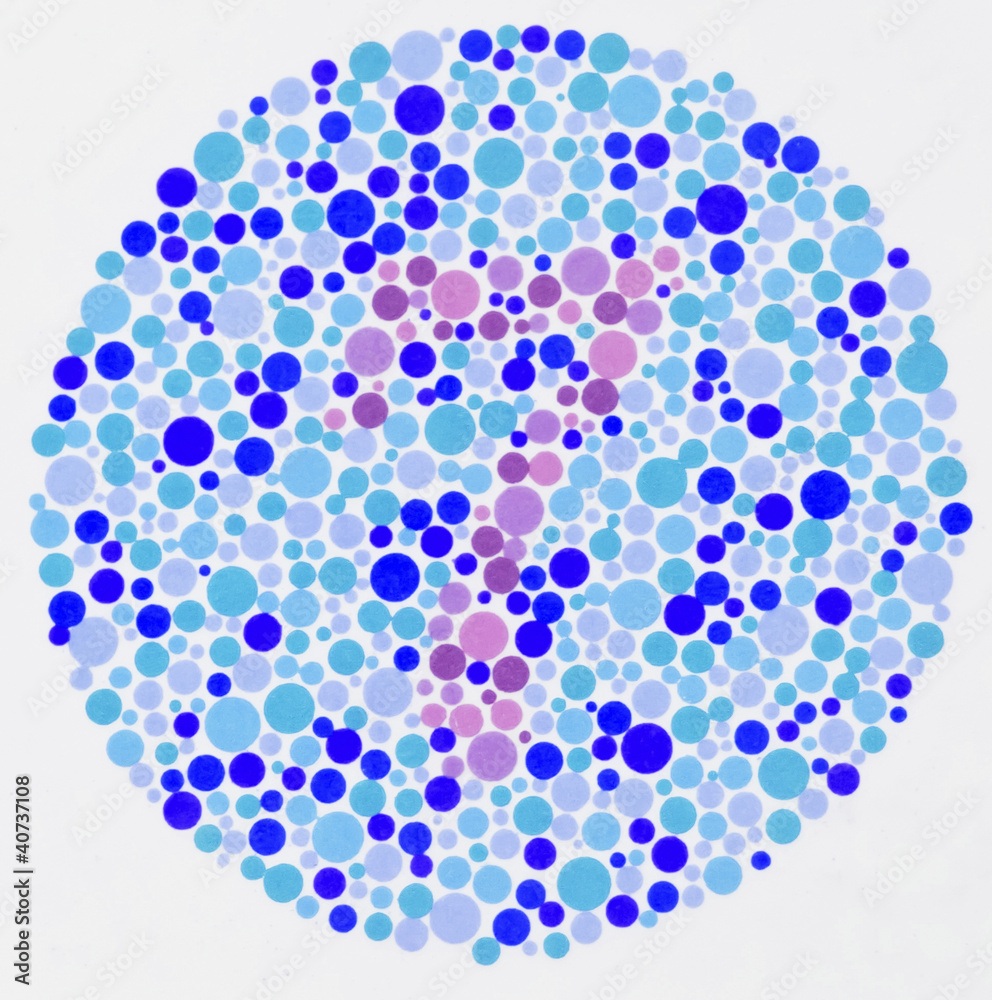 Color blind test - 7 Stock Photo | Adobe Stock
