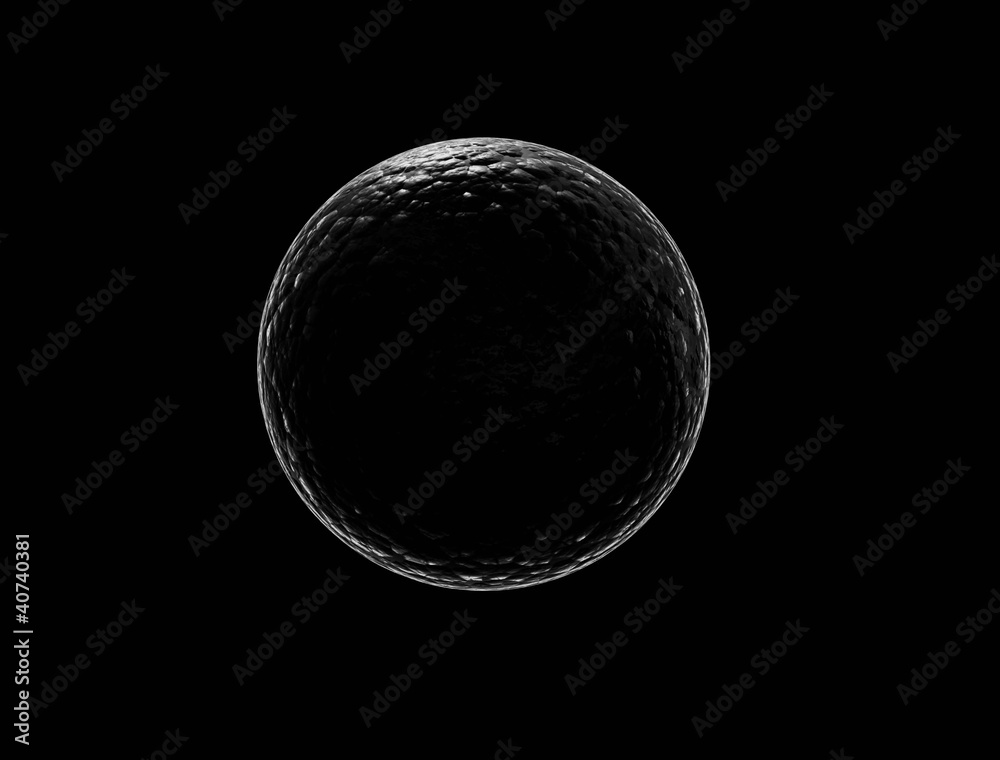 Illustration of single cell isolated on black Stock Photo | Adobe Stock