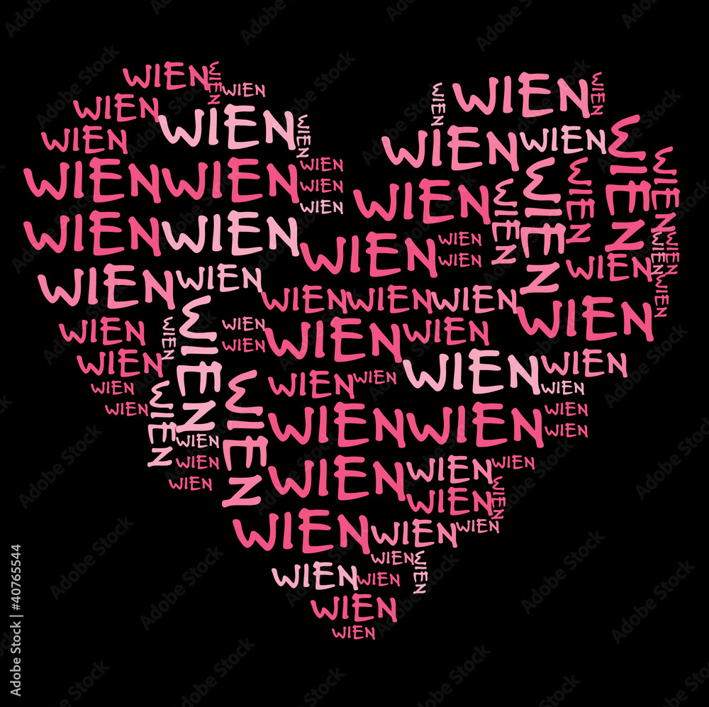 Ich liebe Wien | I love Wien Stock-Illustration | Adobe Stock
