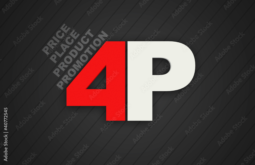 4P Marketing Background Stock Illustration | Adobe Stock