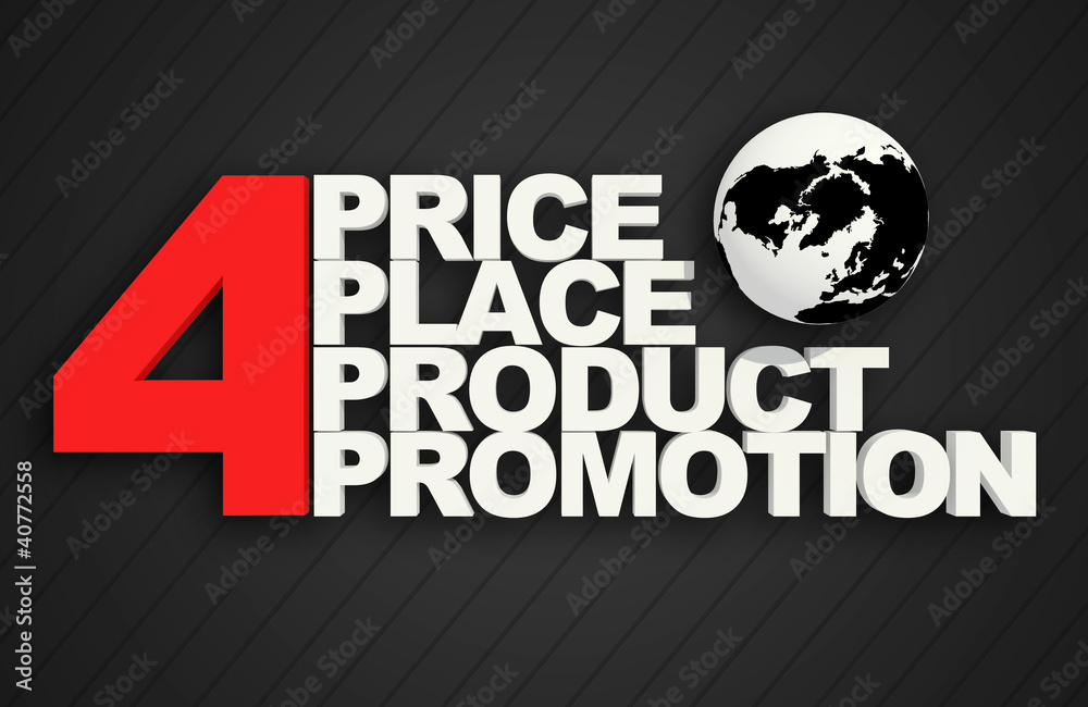 4P Marketing Background Stock Illustration | Adobe Stock