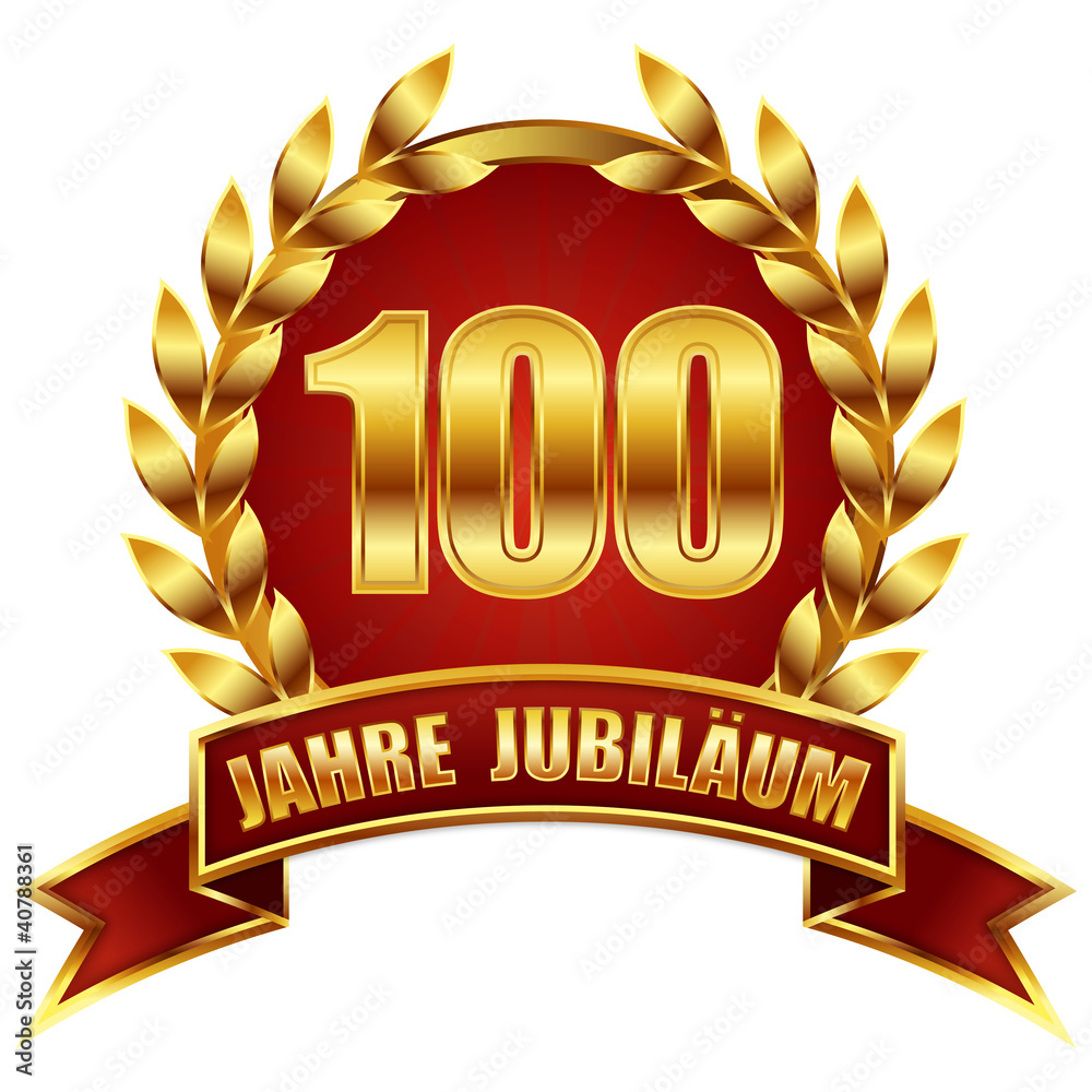 100 Jahre Jubiläum Stock-Illustration | Adobe Stock