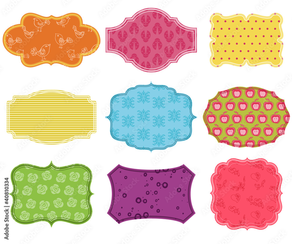 Scrapbook Tags Design